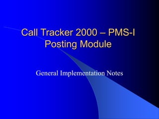 CT2K - Hotel PMS-I Install_v2.ppt