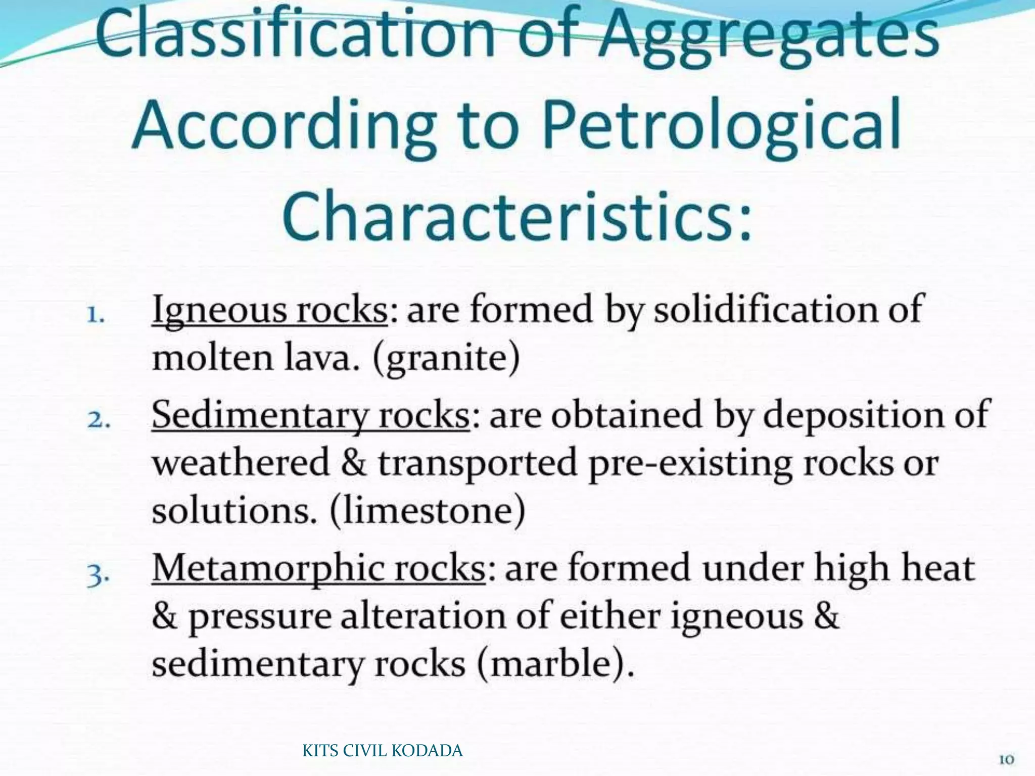 aggregates properties and all details | PPTX