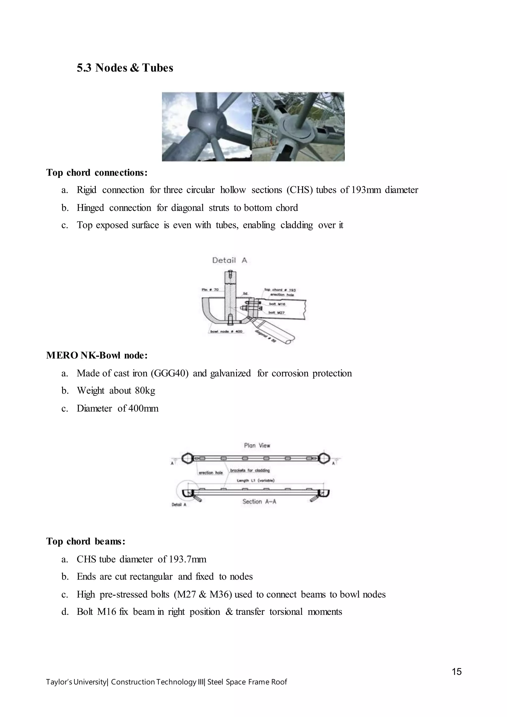 Ct3 steel space frame roof | DOCX