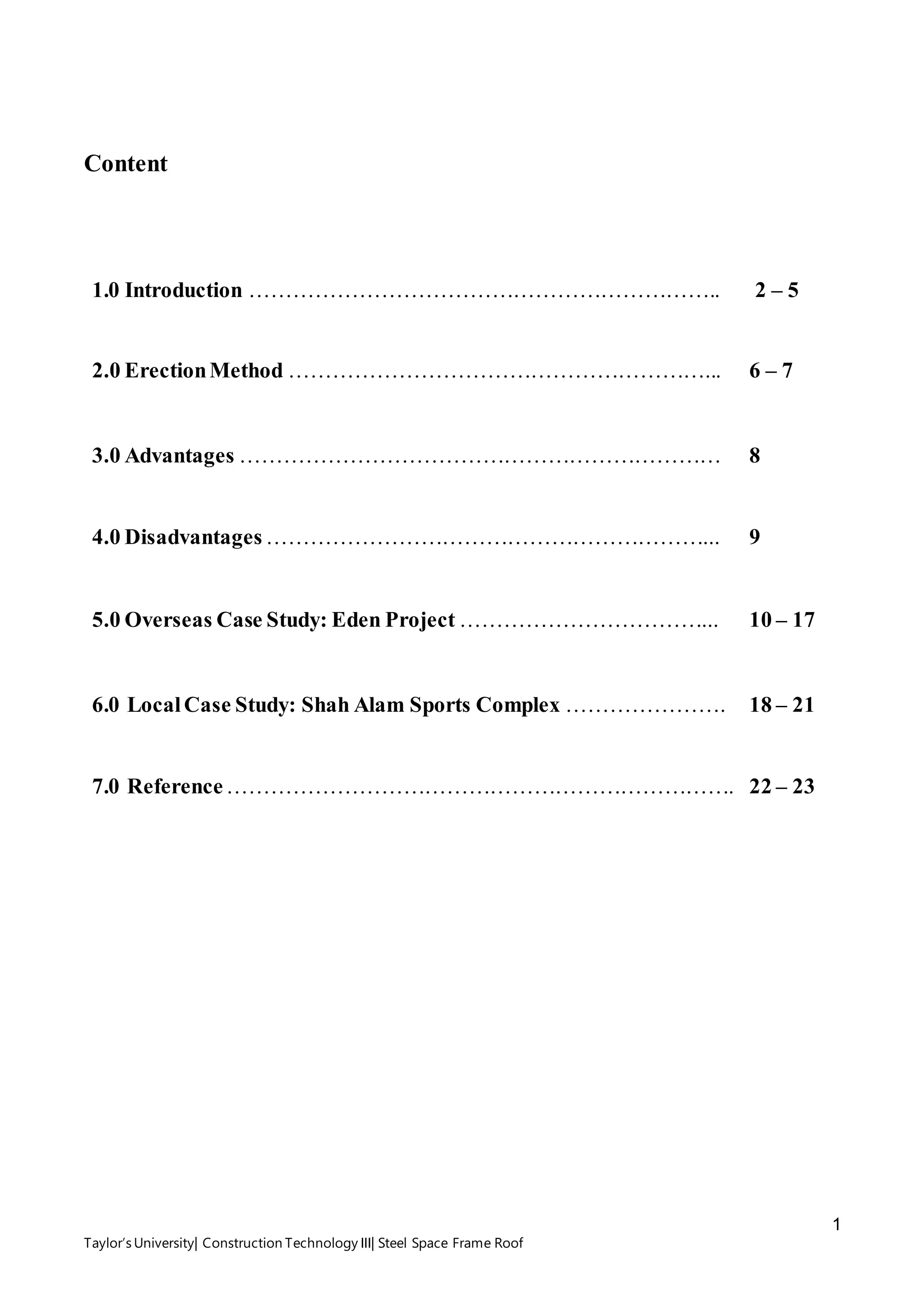 Ct3 steel space frame roof | DOCX
