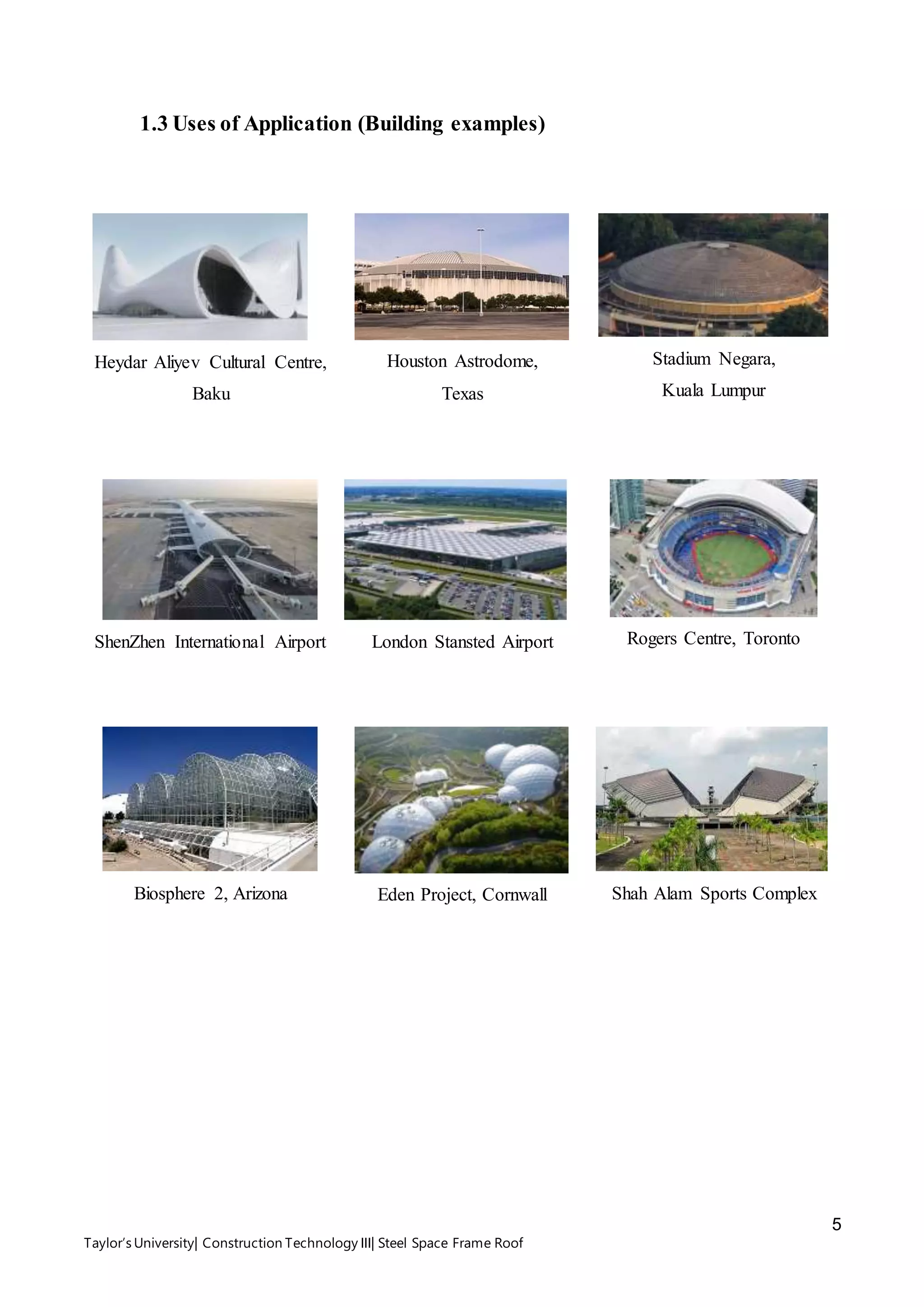 Ct3 steel space frame roof | DOCX