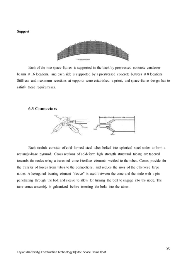 Ct3 steel space frame roof | DOCX