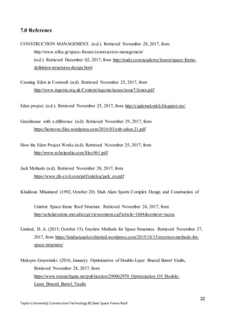 Ct3 steel space frame roof | DOCX