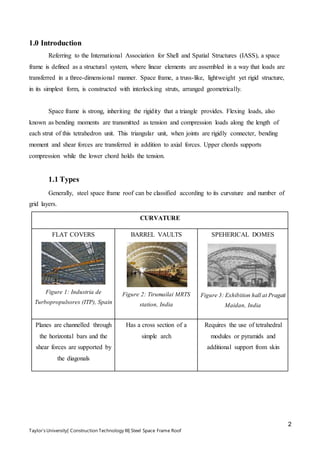 Ct3 steel space frame roof | DOCX