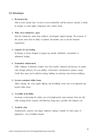 Ct3 steel space frame roof | DOCX