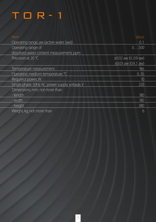 Devices for diagnostics of transformer oil TOP, TIAR, TOET | PDF