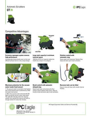IPC Eagle CT70 Automatic Floor Scrubber | PDF
