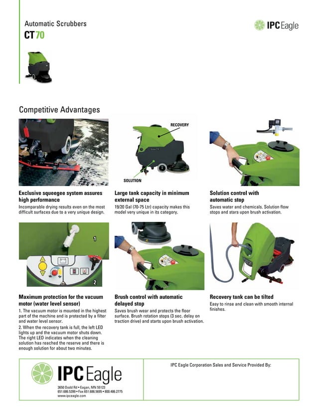 IPC Eagle CT70 Automatic Floor Scrubber | PDF