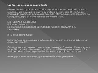 la fuerza | PPTX | Physics | Science