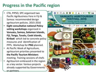 Pacific Regional Policy Setting Workshop 2019: Promoting Agritourism ...