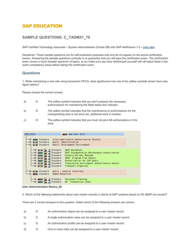 C tadm51 70_sample_items | PDF