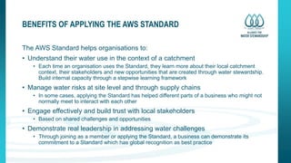 The Alliance for Water Stewardship | PDF