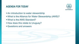 The Alliance for Water Stewardship | PDF