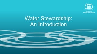 The Alliance for Water Stewardship | PDF