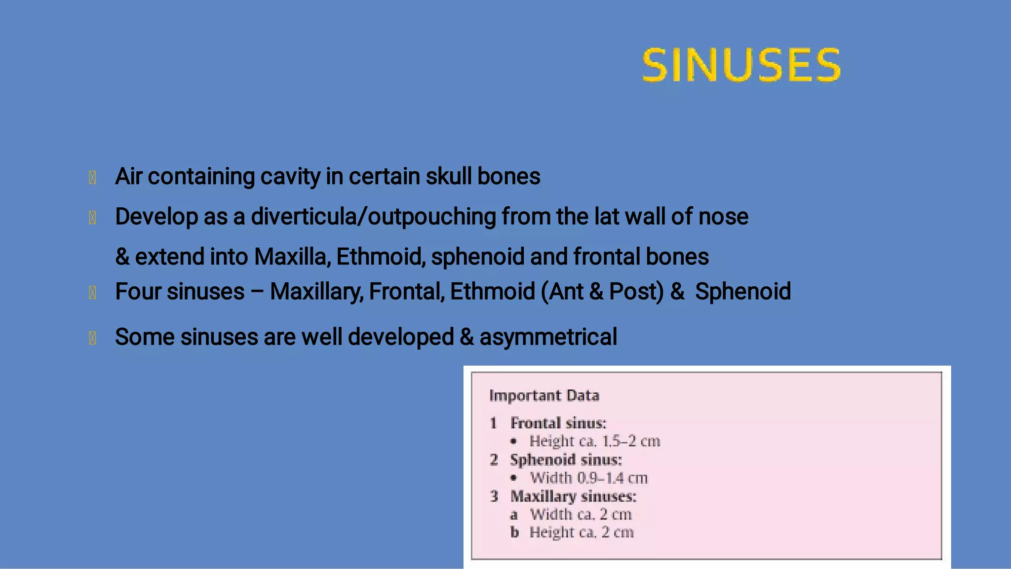 Ct anatomy of paranasal sinuses( PNS) pk.pdf ppt | PDF