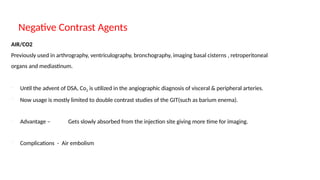 ct and mri contrast agents presentations | PPTX