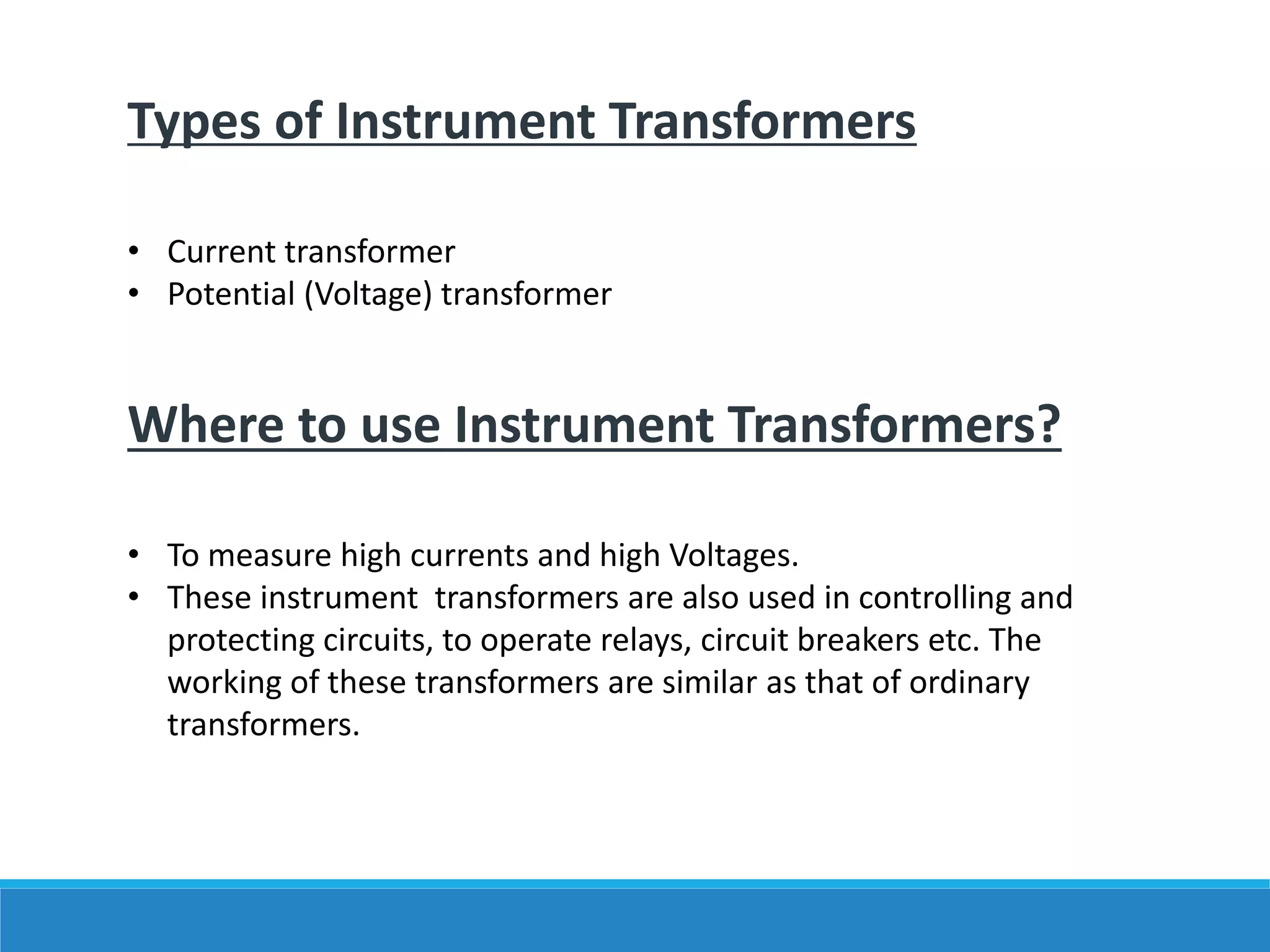CT and PT Instrument transformer | basic information with some most ...