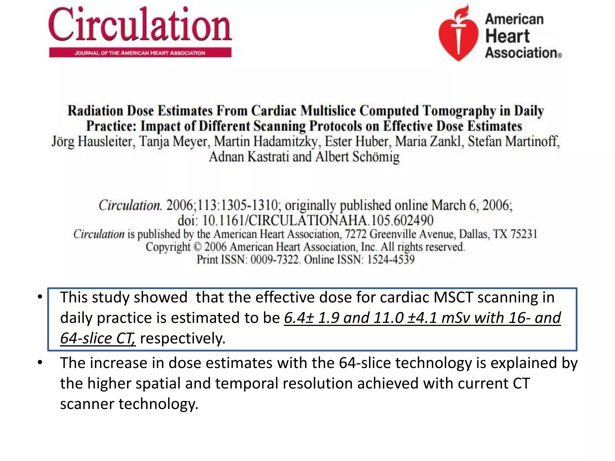 Ct angio in cardiology | PPTX