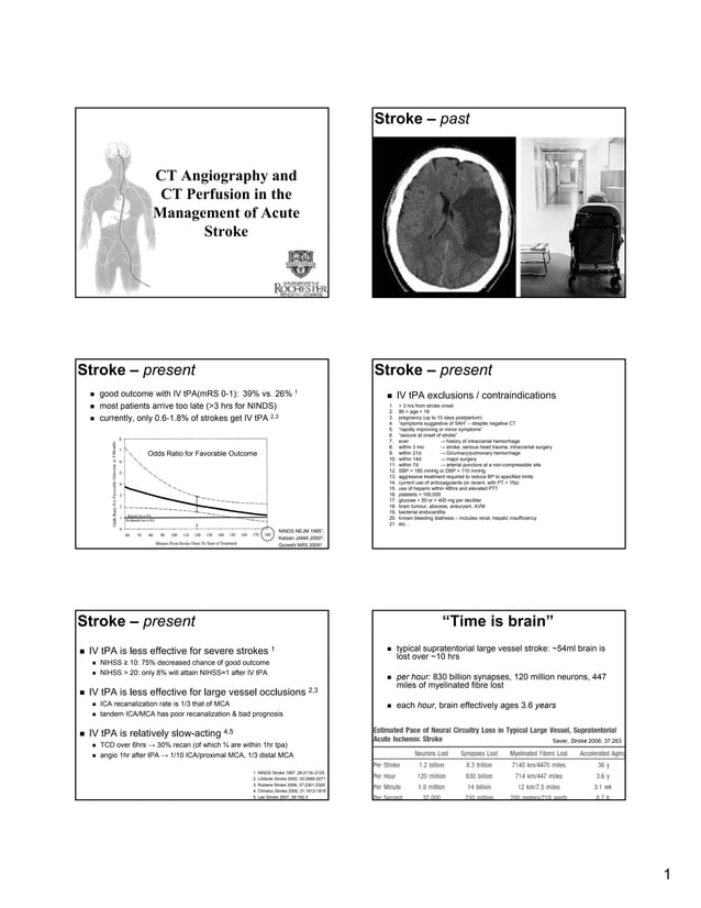 CT Angiography & CT Perfusion in Management of Acute Stroke | PDF ...