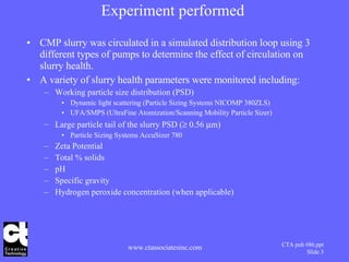 Susceptibility of different slurry types to agglomeration | PPT