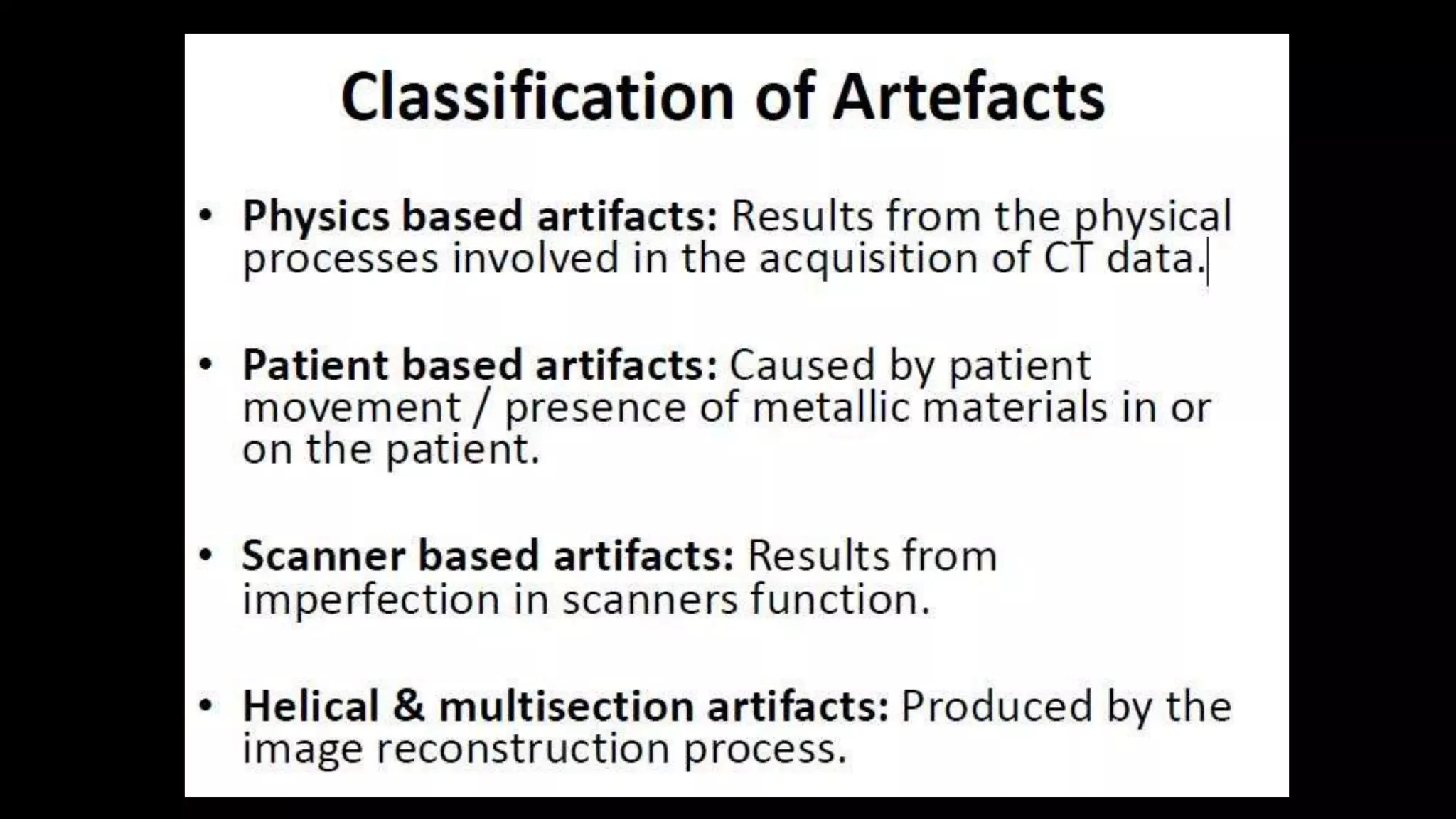 CT artifact | PPTX