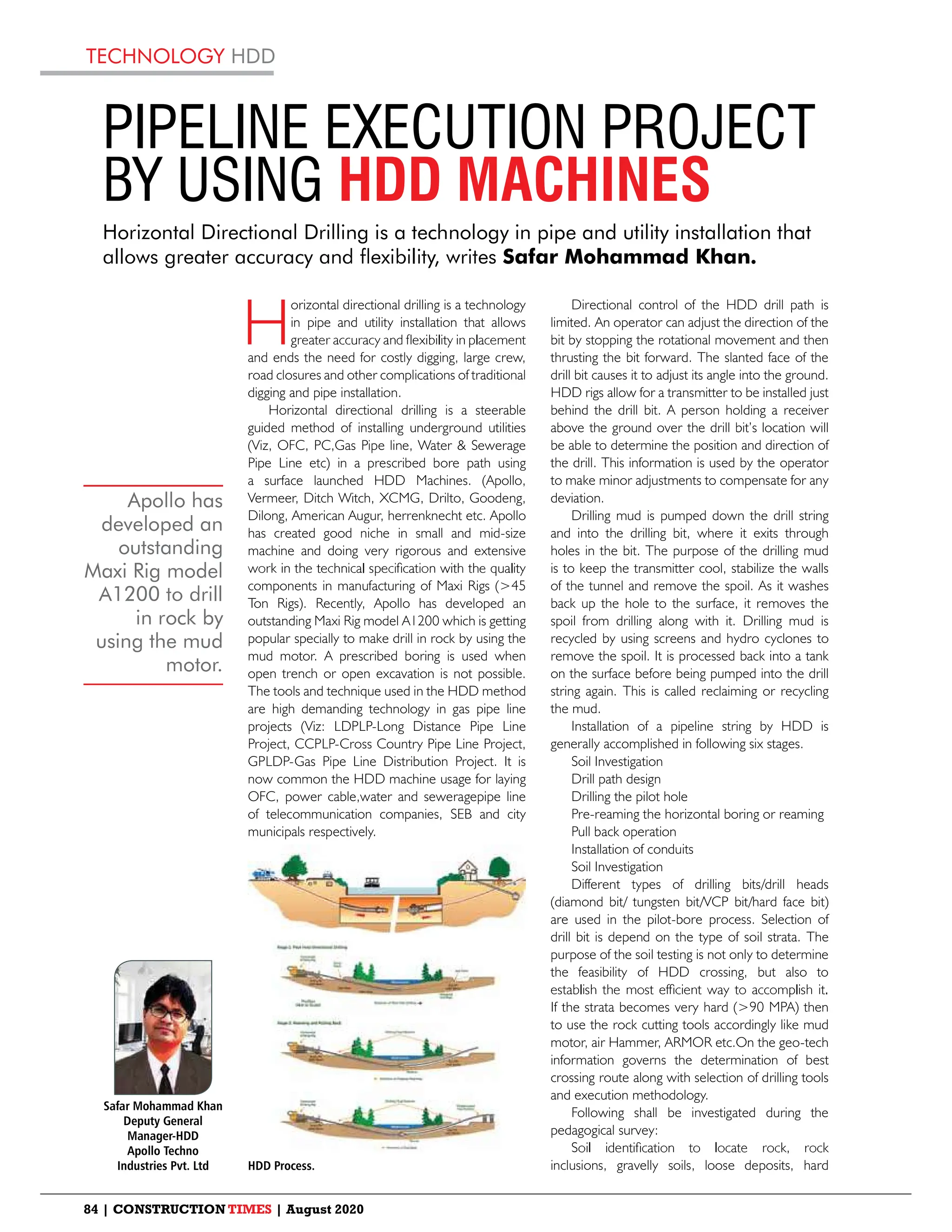 Pipeline Projects laying through HDD Machines | PDF