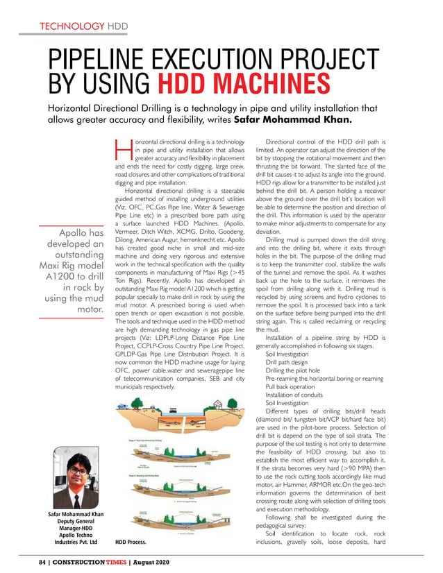 Pipeline Projects laying through HDD Machines | PDF