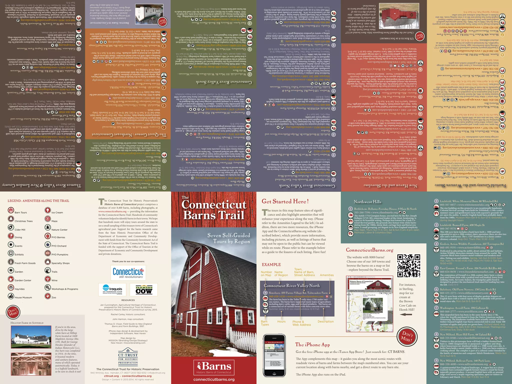 Connecticut Barns Trail Map - CT Trust for Historic Preservation | PDF