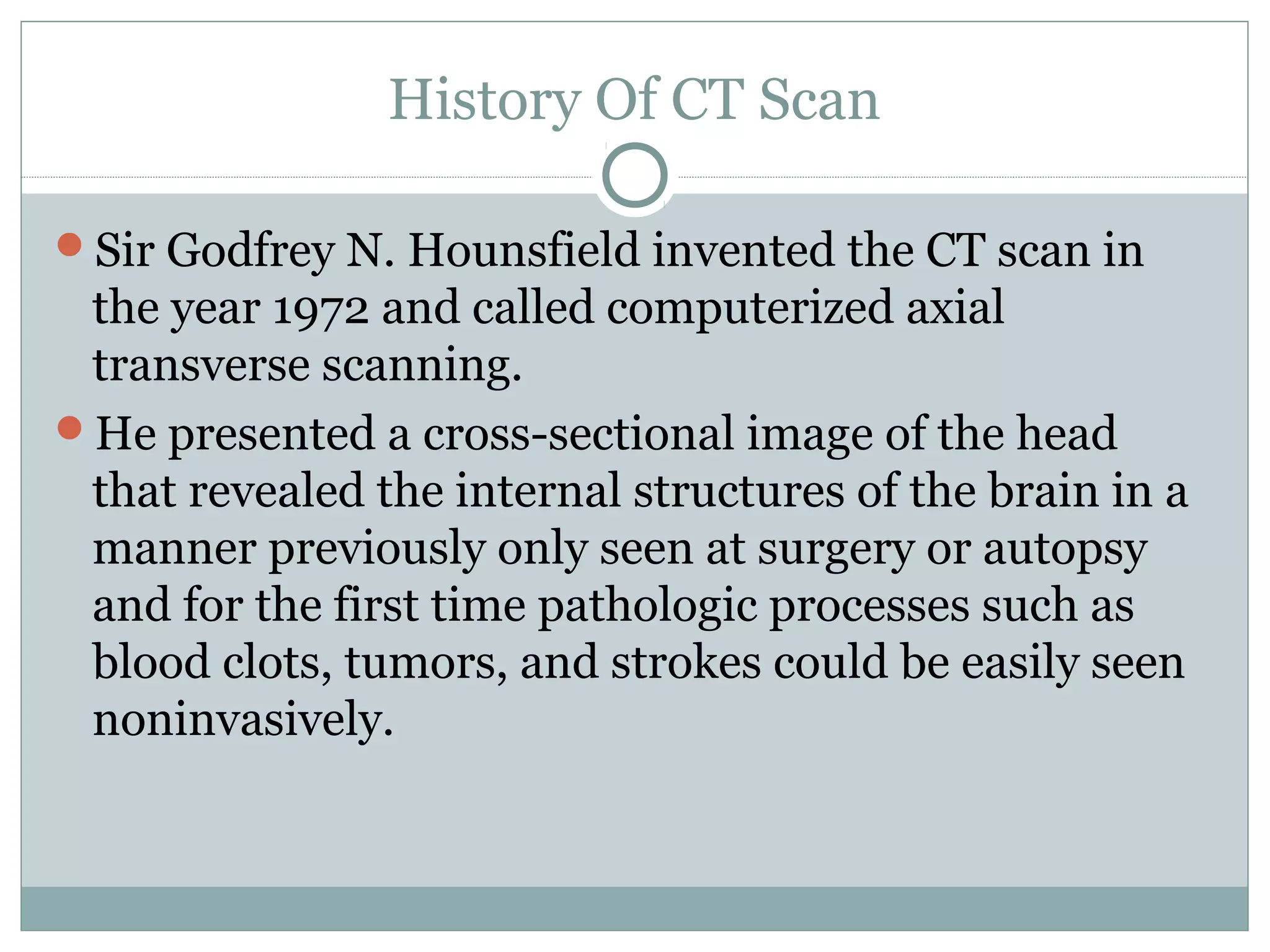 CT SCAN BASICS | PPT