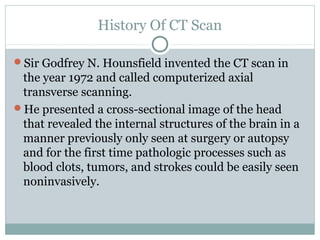 CT SCAN BASICS | PPT