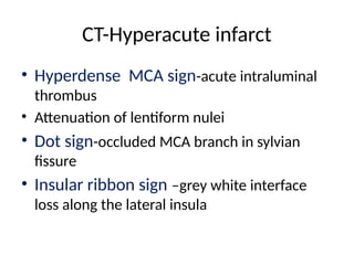 ct brai infarction ppt ct scanning of infarct | PPTX