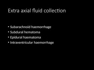 CT BRAIN IN ACUTE EMERGENCY dr sandra.pptx | Death, Injury, or Military ...