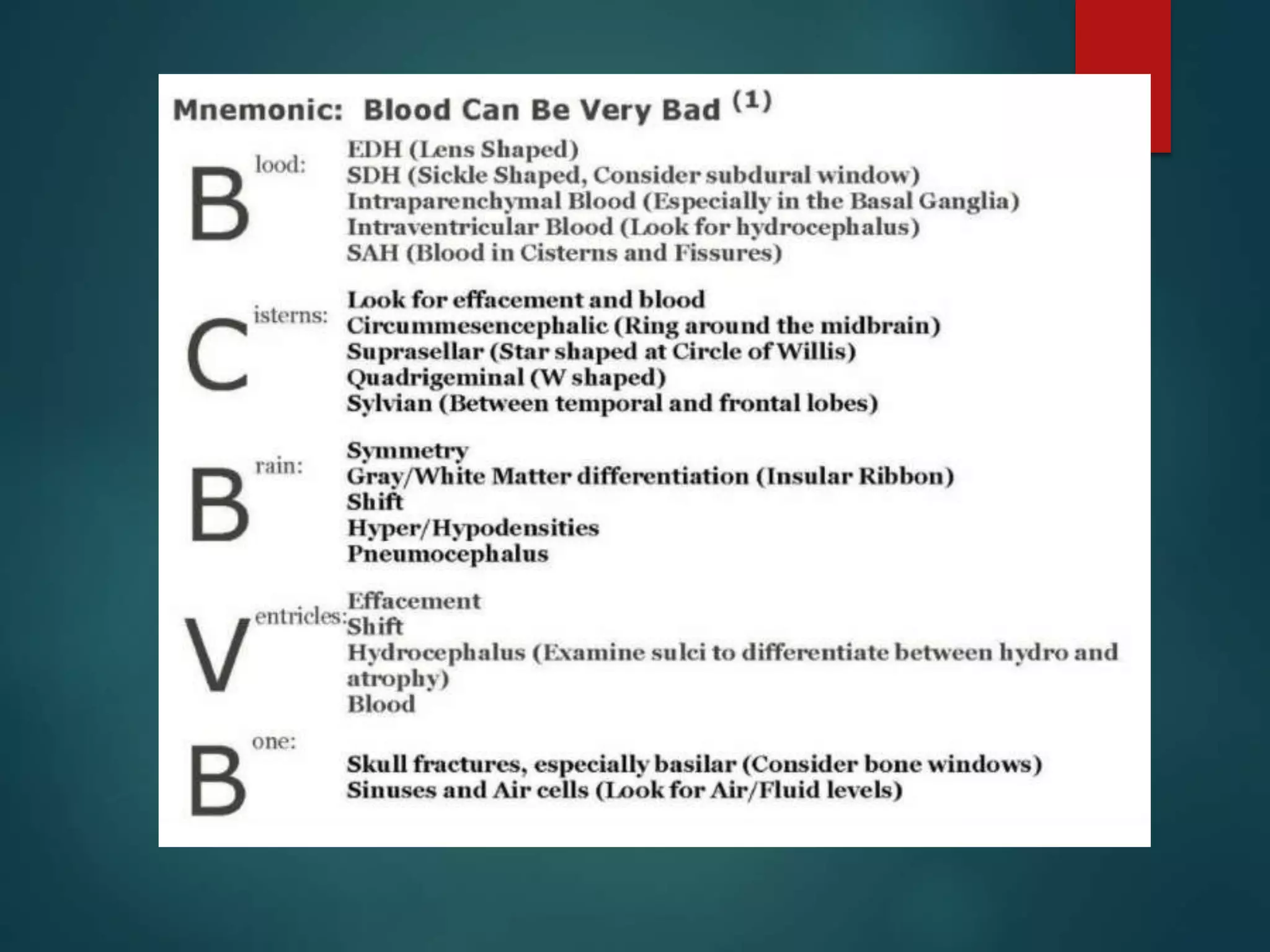 CT Brain interpretation | PPTX