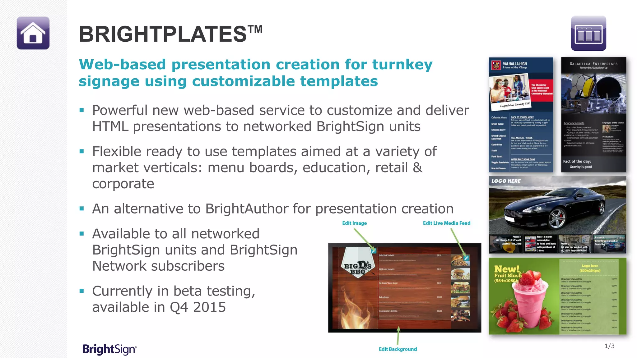 BrightSign: Advanced Digital Signage | PDF
