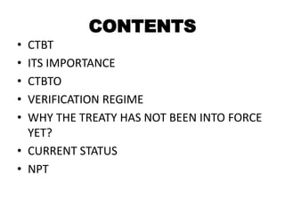 CTBT and NPT | PPTX