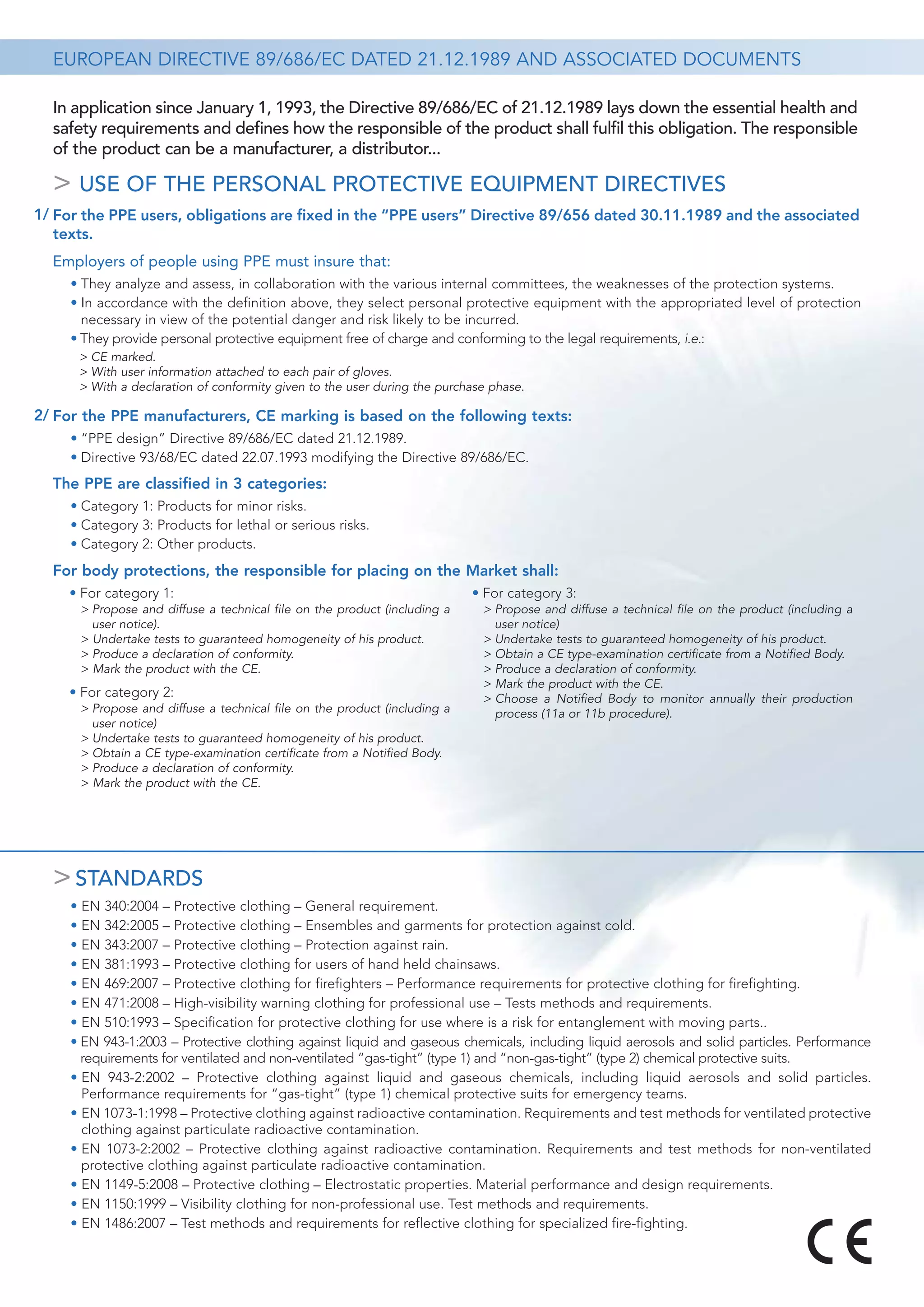 CTC CE Marking of PPE - Garment (English language) | PDF