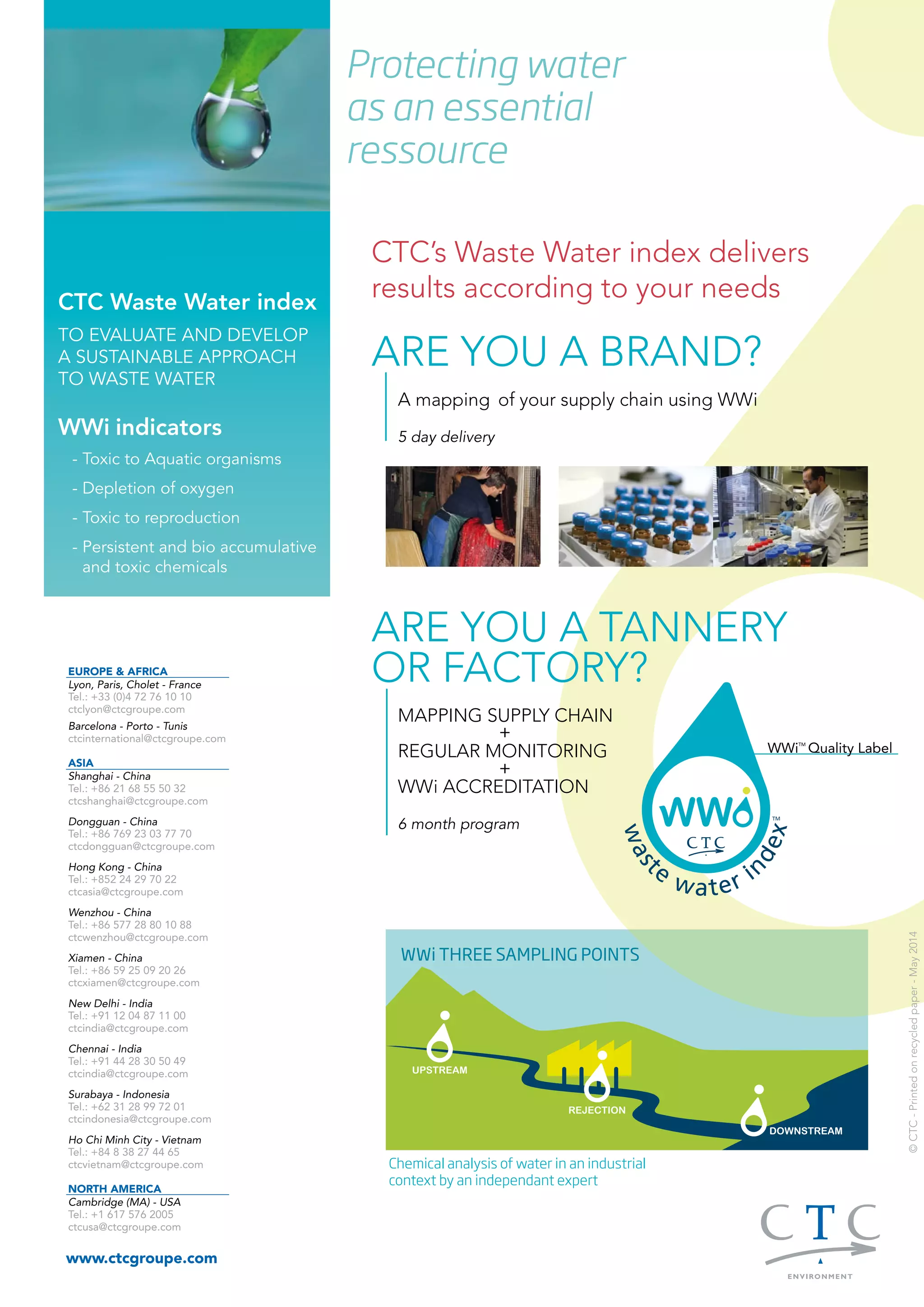 CTC Waste Water Index | PDF | Environment | Science