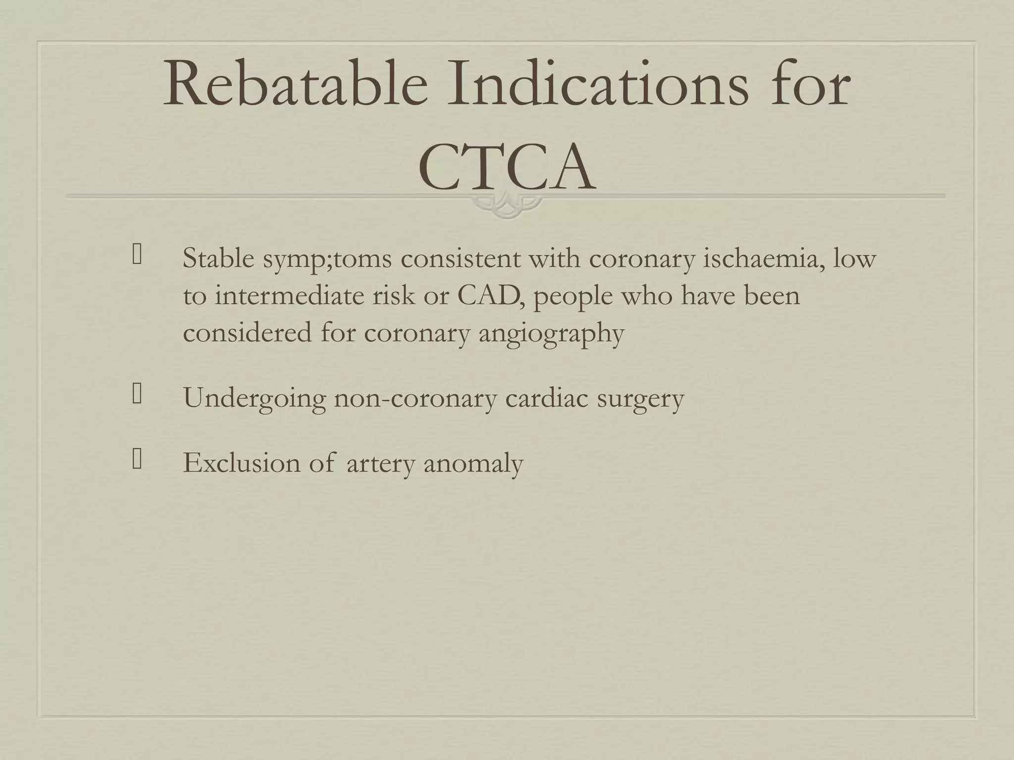 CT Coronary Angiography (CTCA) | PPT