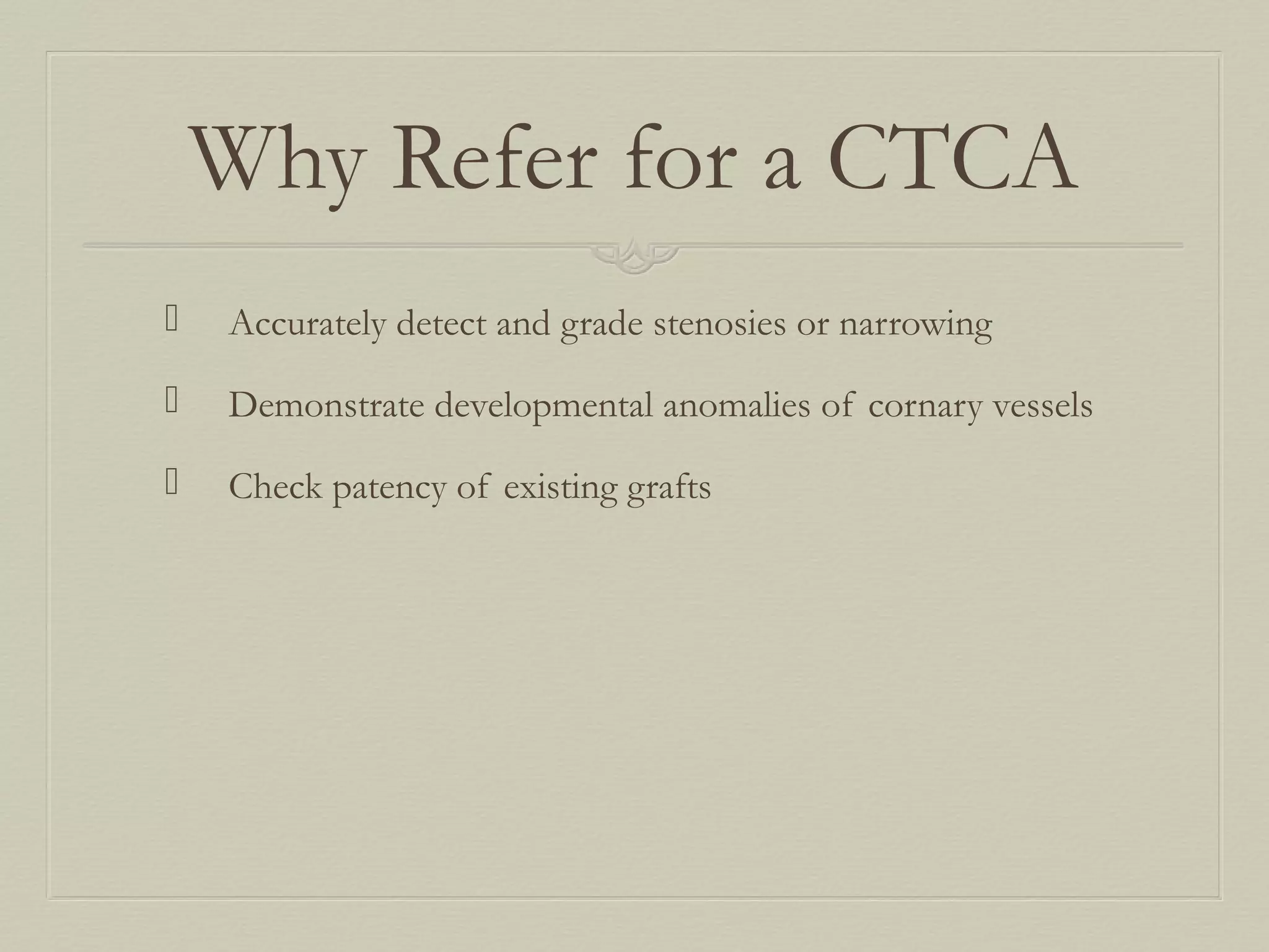 CT Coronary Angiography (CTCA) | PPT