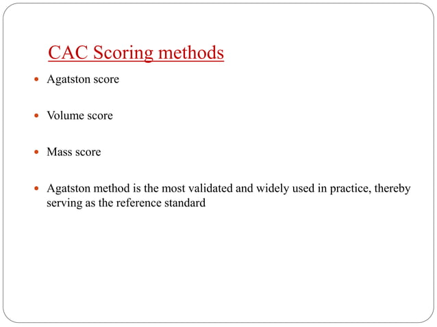 CT calcium score.pptx | Heart and Cardiovascular Diseases | Diseases ...