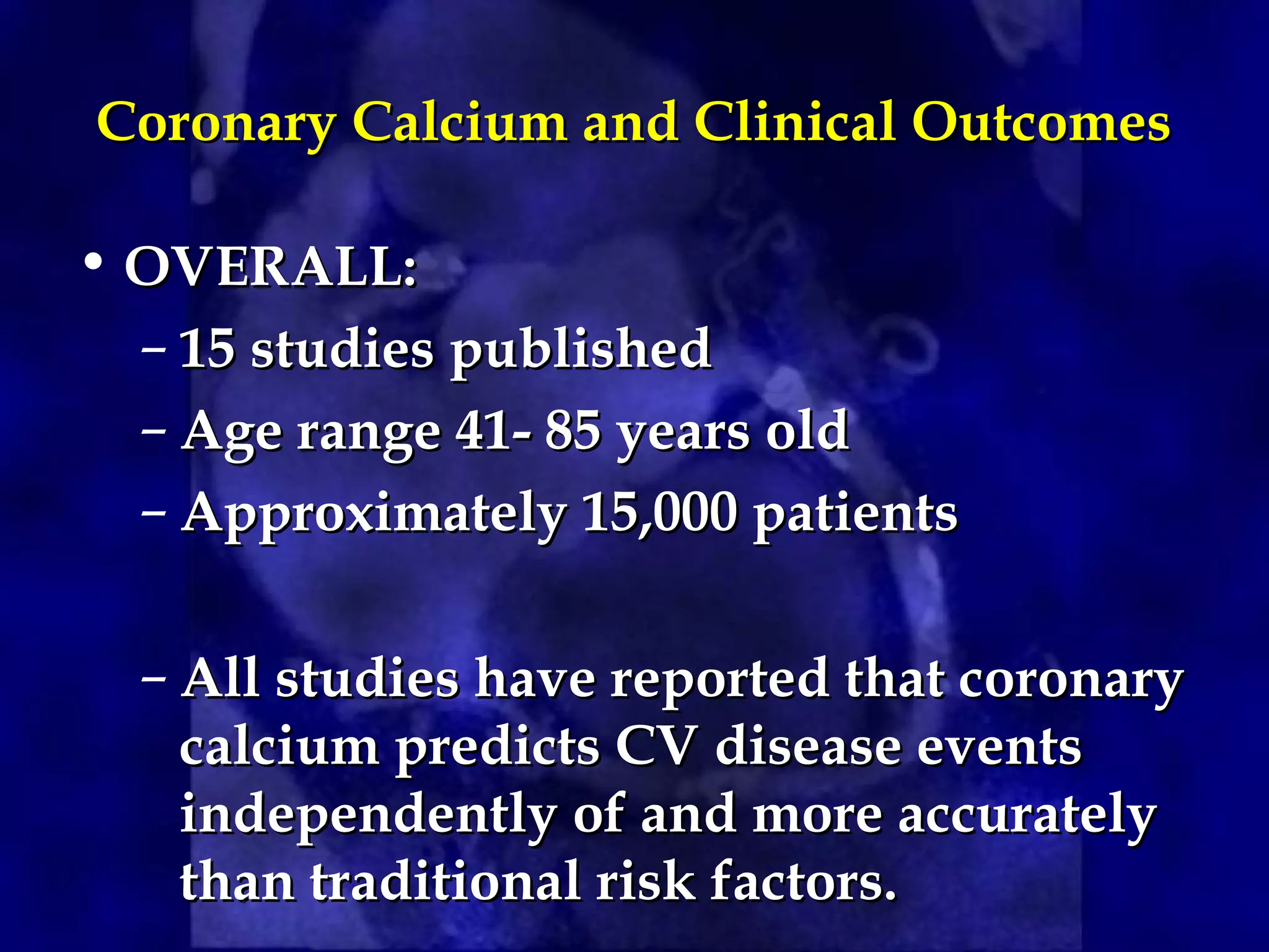 Ct calcium scoring 1 | PPT