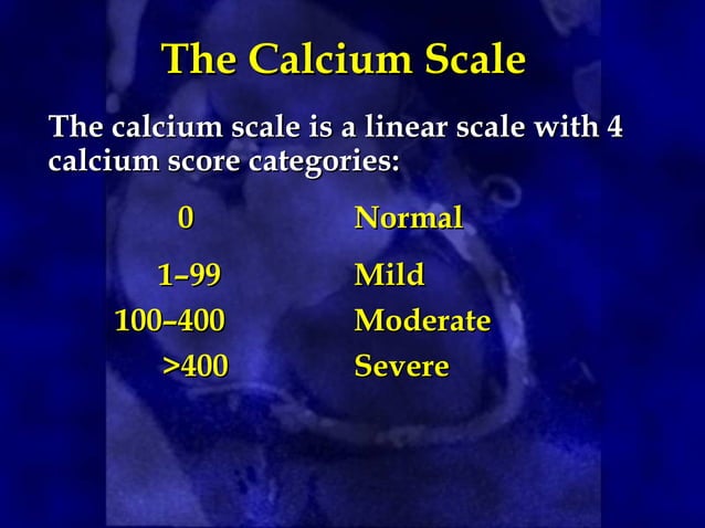 Ct calcium scoring 1 | PPT