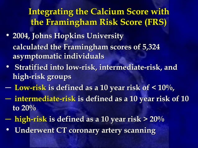 Ct calcium scoring 1 | PPT