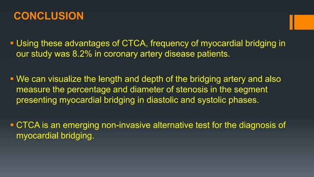 Cardiac CT Angiography to detect Myocardial Bridging | PDF