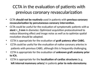 CT CARDIAC OVERVIEW CLINICAL APPLICATIONS | PPTX