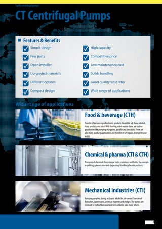 CT_Centrifugal_Pumps_brochure_ pour différent seceteur | PDF