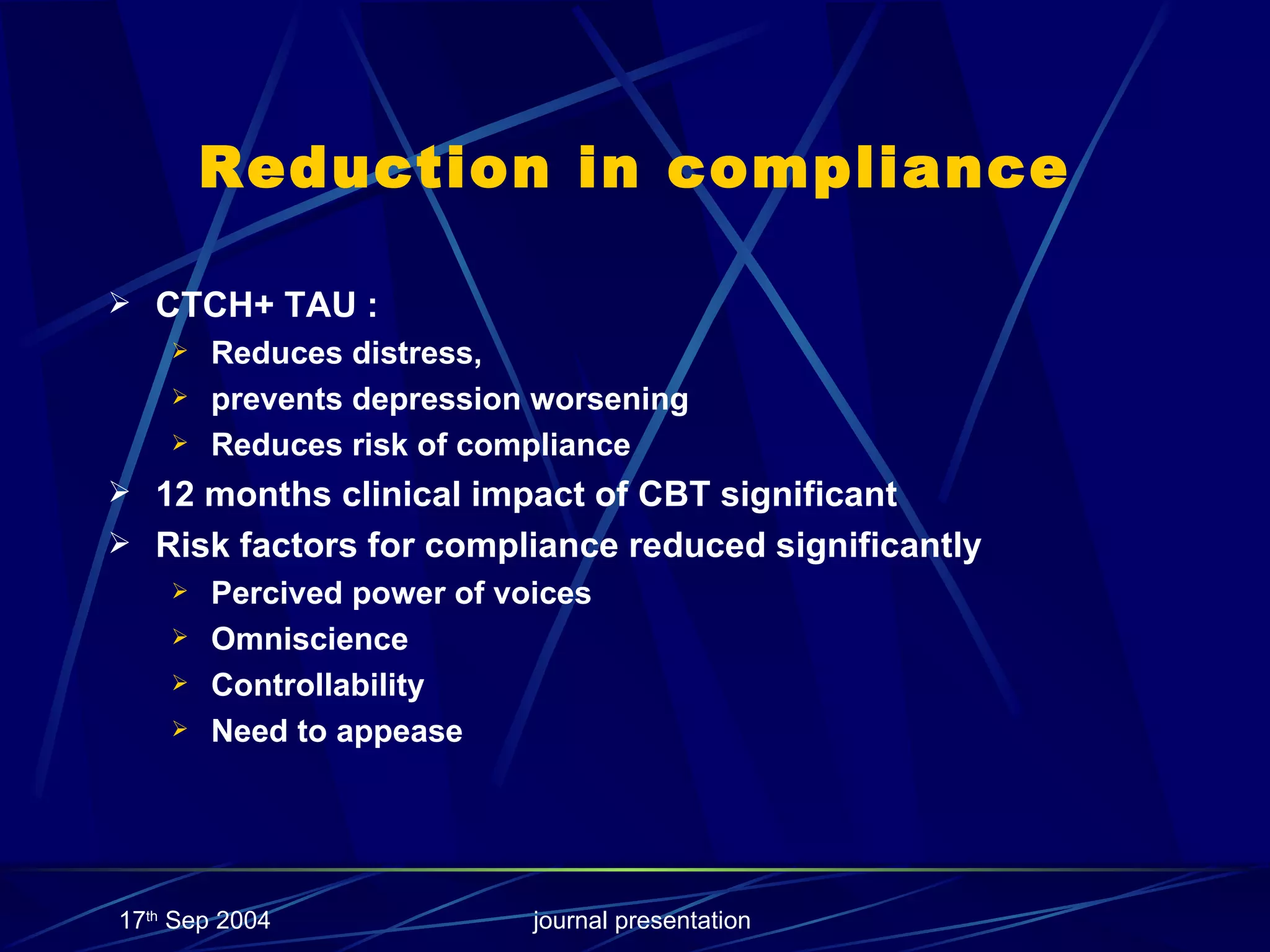CBT for Command Hallucinations | PPT