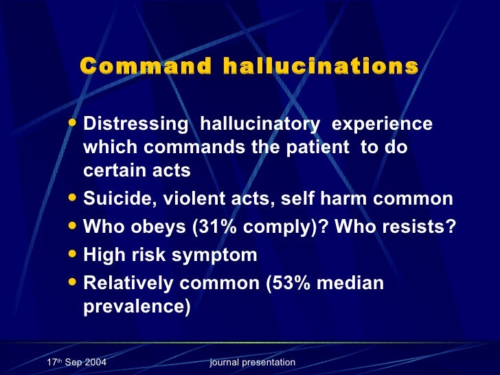 CBT for Command Hallucinations