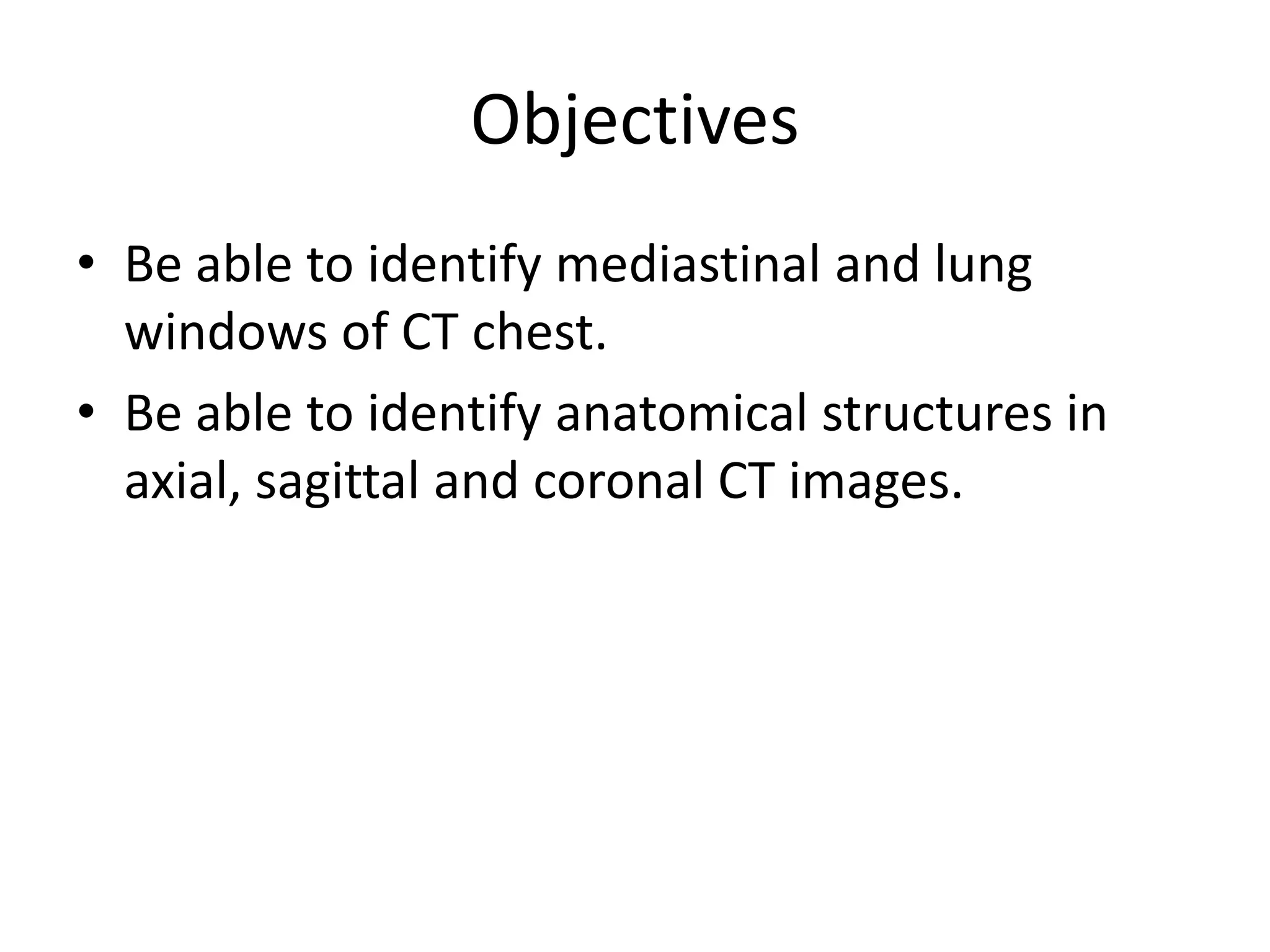 Ct chest anatomy | PPTX