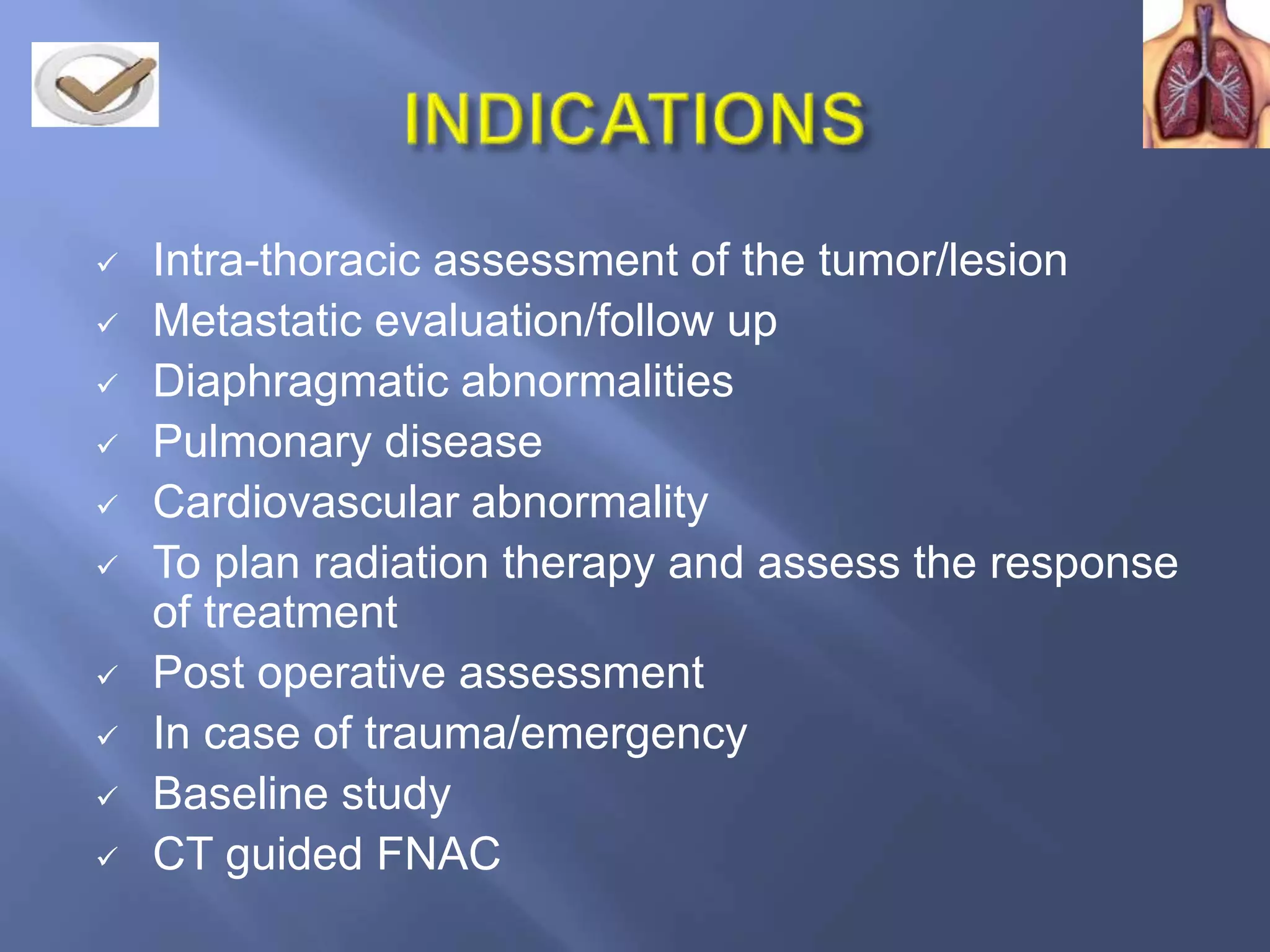 CT Procedure of Thorax (CT Chest) | PPTX